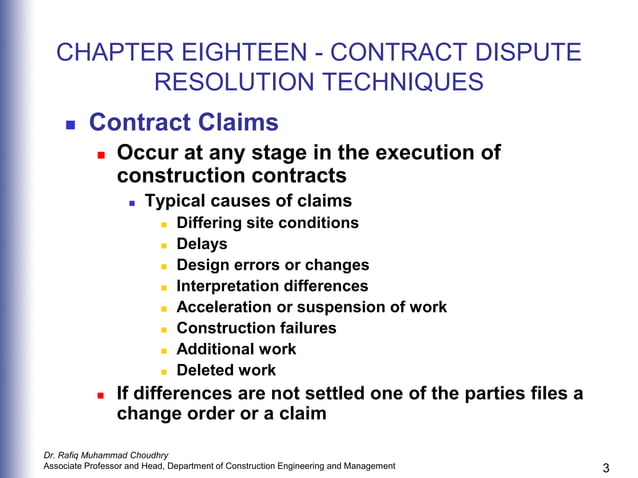 Dispute resolution technique | PPT