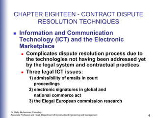 Dispute resolution technique | PPTX