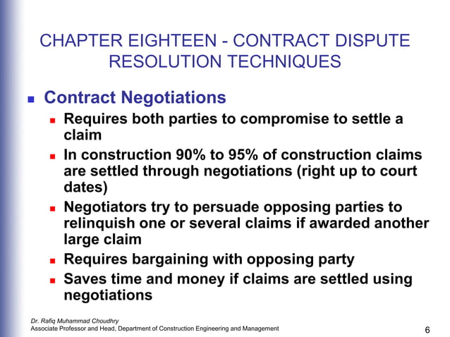Dispute resolution technique | PPT