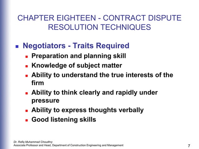 Dispute resolution technique | PPT