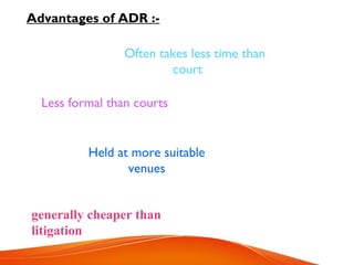 ALTERNATIVE Dispute resolution METHOD | PPT
