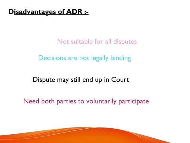 ALTERNATIVE Dispute resolution METHOD | PPT