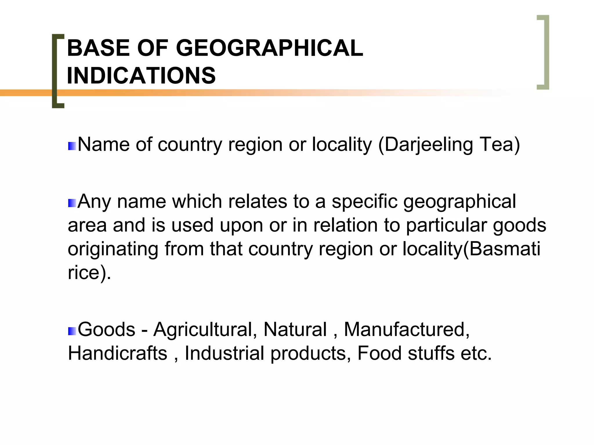 Disputes between india and other countries in geographical indication ...