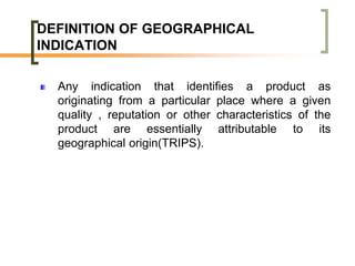 Disputes between india and other countries in geographical indication ...