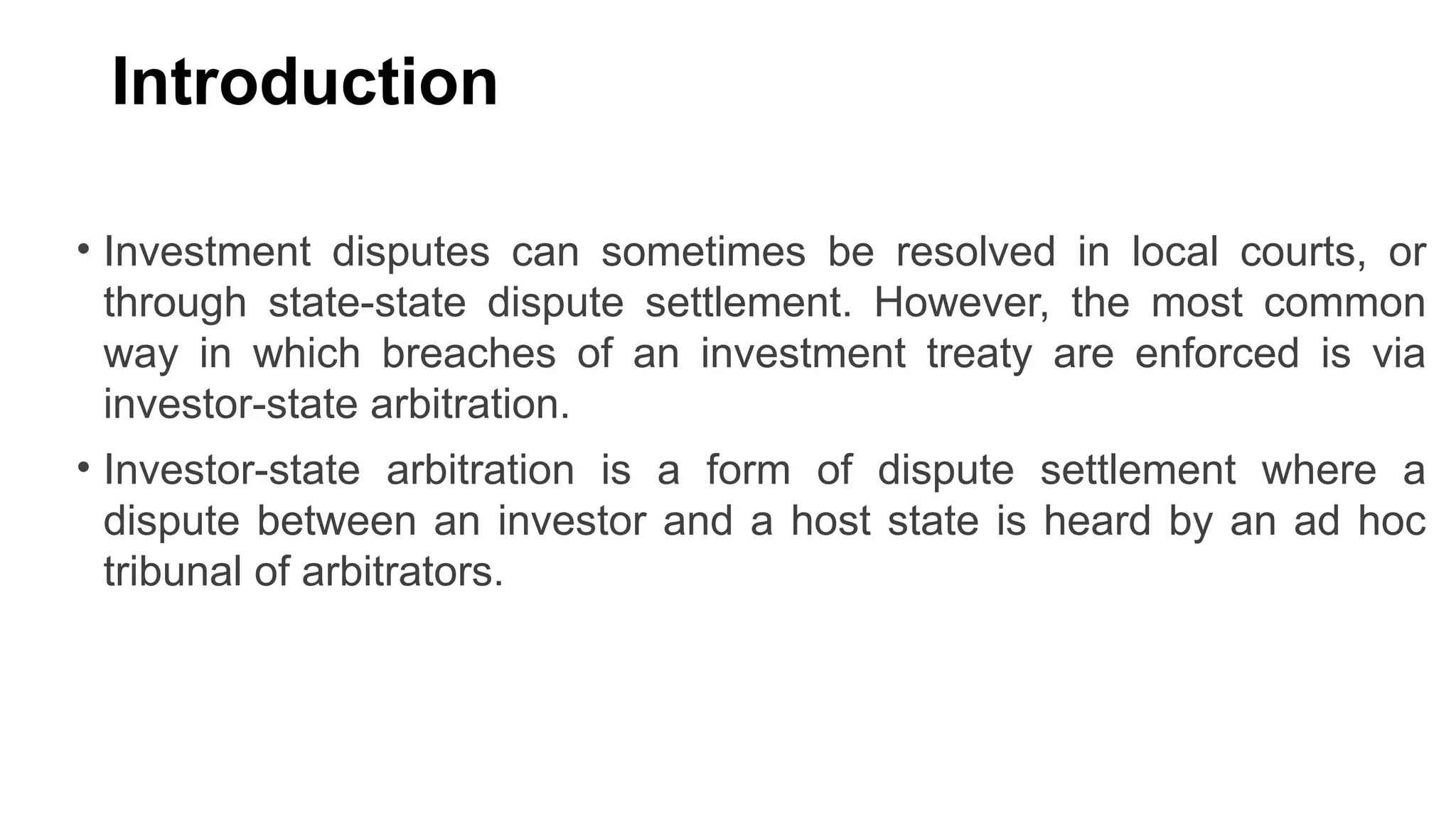 DISPUTE SETTLEMENT in International investments .pptx