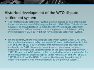 Dispute settlement final presentation | PPT