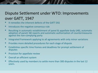 Dispute settlement final presentation | PPT