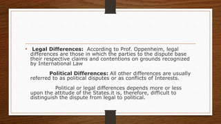 disputes in international law | PPT