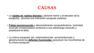 Disquinesia escapular post fractura clavicular | PPTX