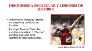 Disquinesia escapular post fractura clavicular | PPTX