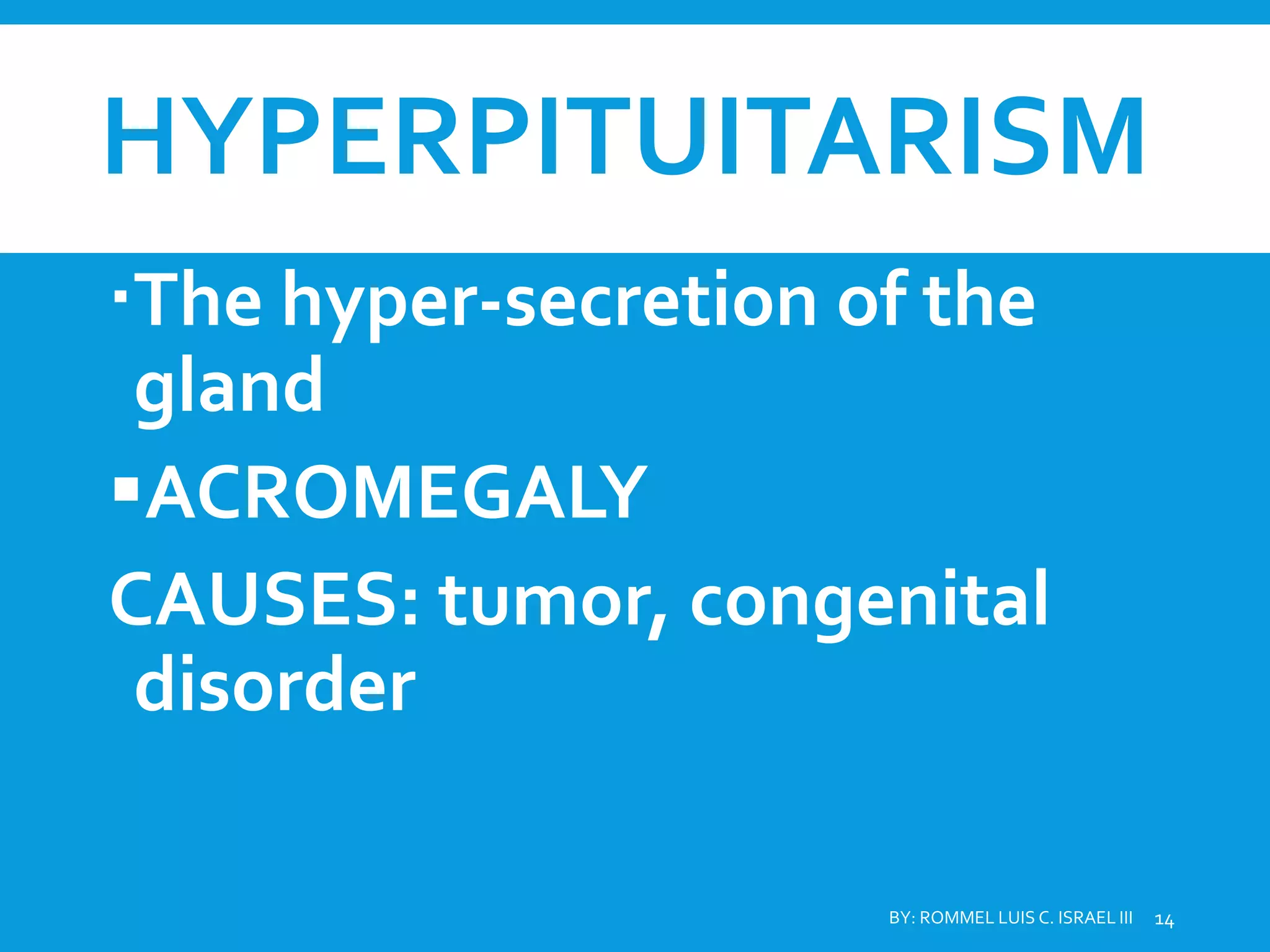 DISORDERS OF THE PITUITARY GLAND | PPT