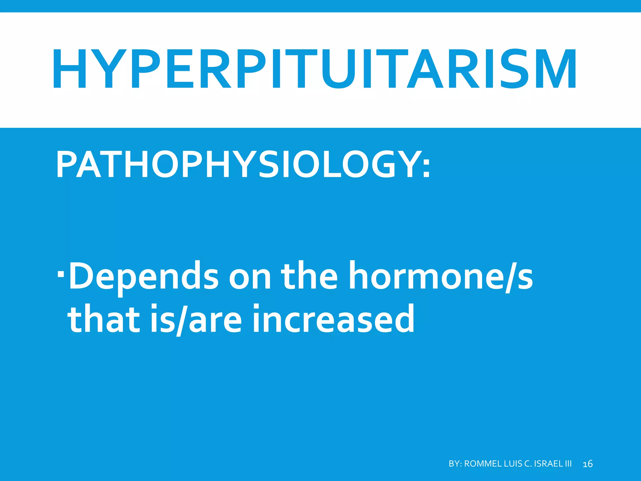 DISORDERS OF THE PITUITARY GLAND | PPT