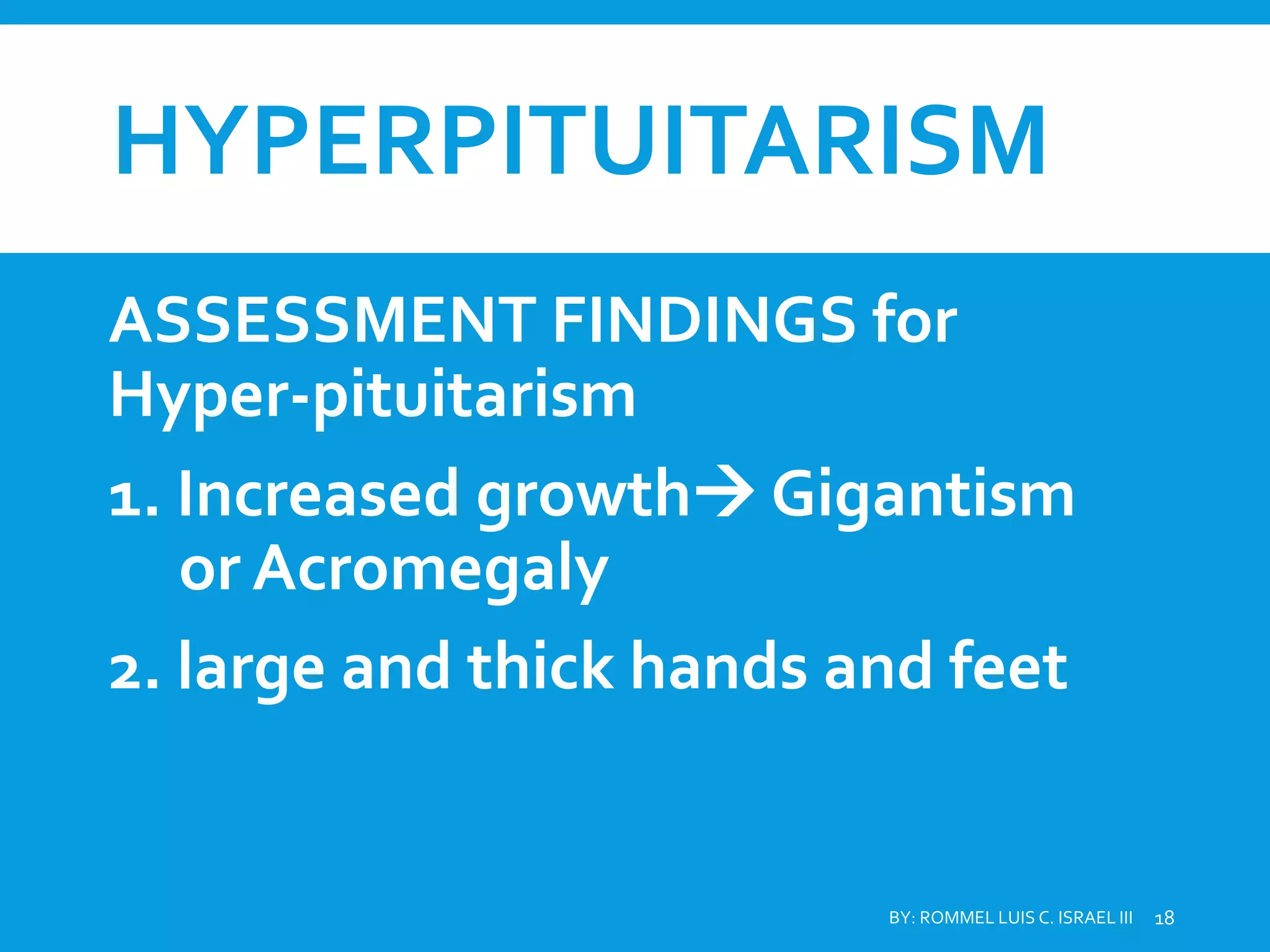 DISORDERS OF THE PITUITARY GLAND | PPT