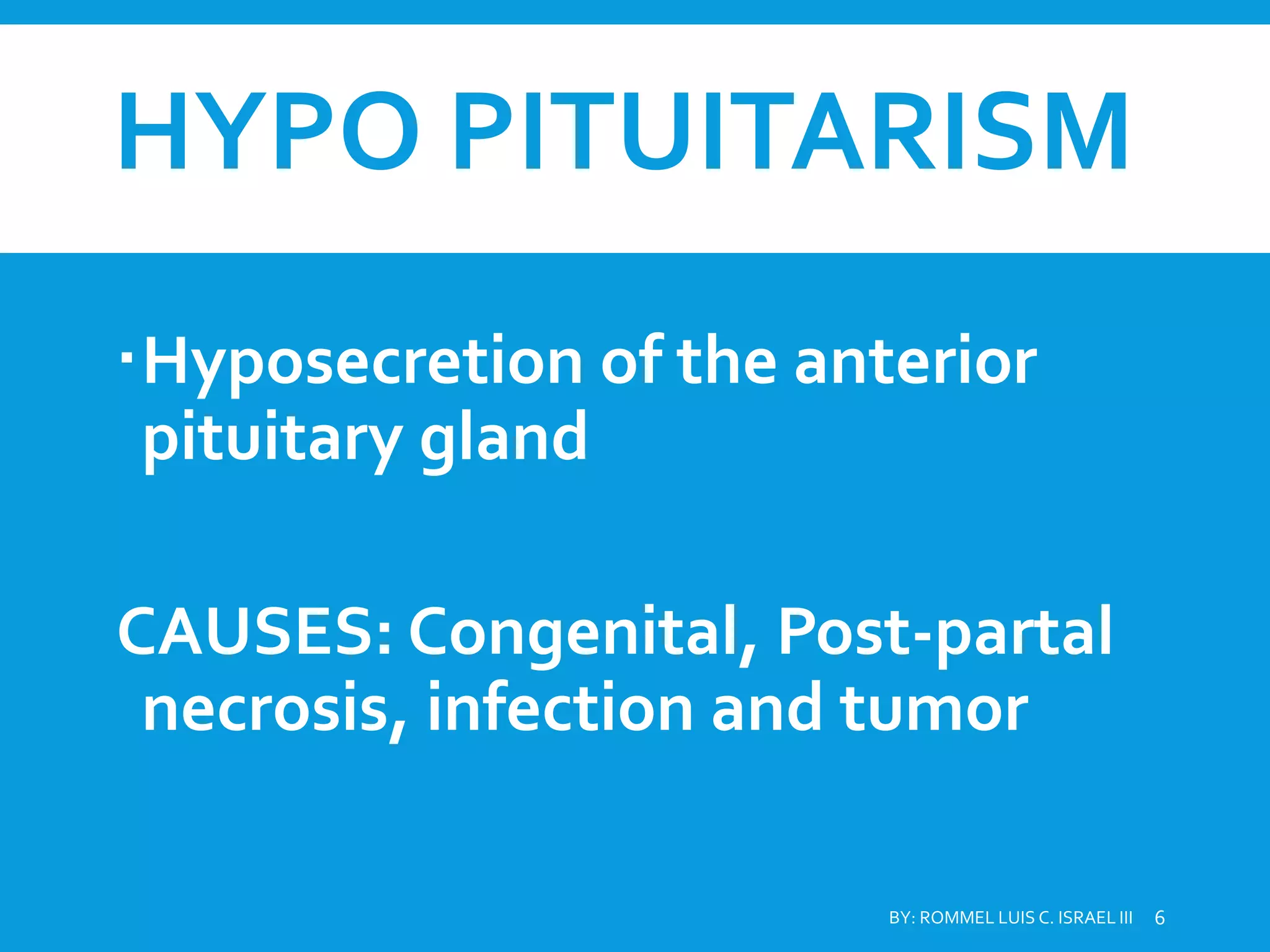 DISORDERS OF THE PITUITARY GLAND | PPT
