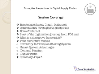 Disruptive digital innovations in SCM | PPT