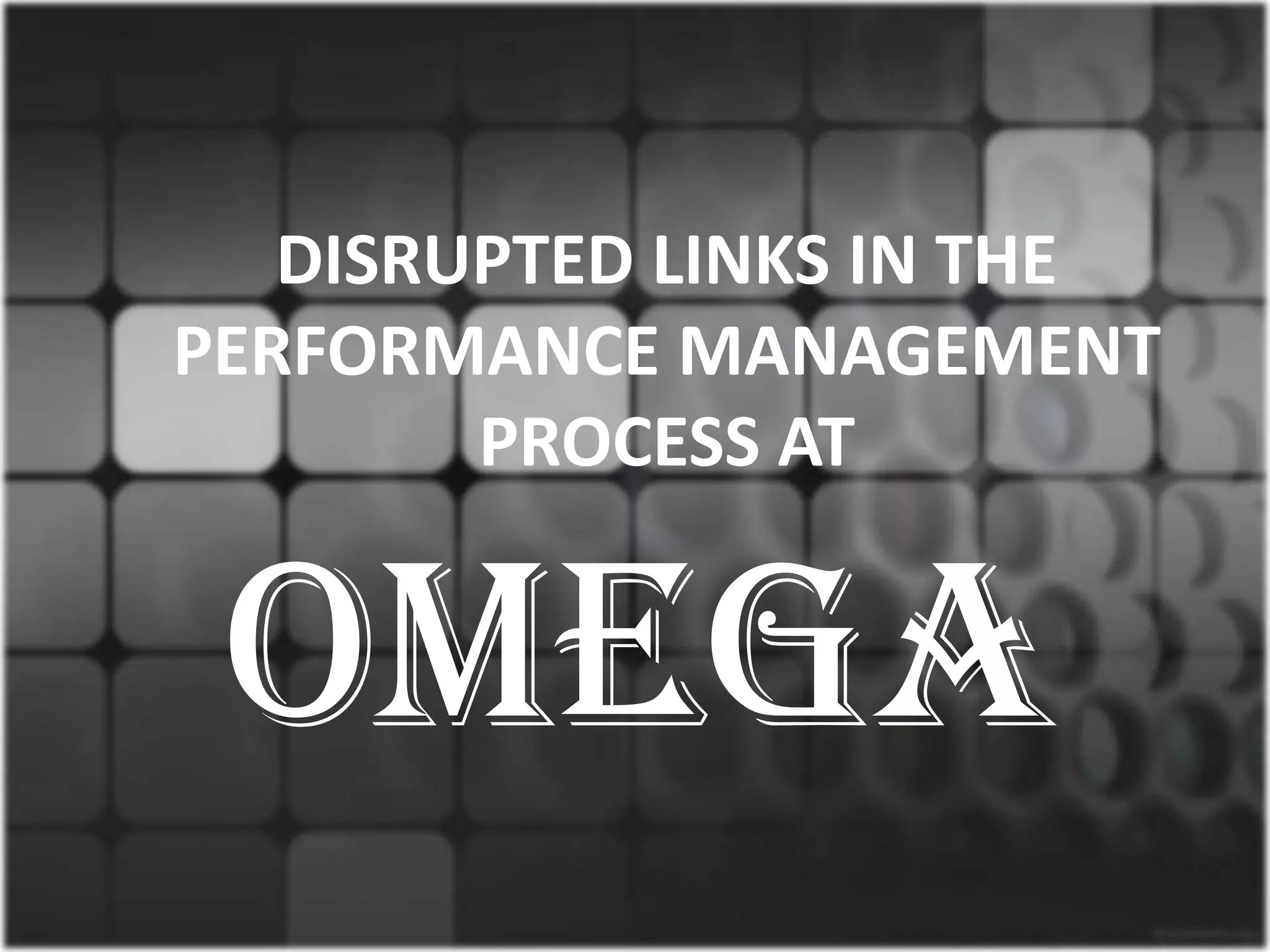 Disrupted links in the performance management process | PPTX | Human ...