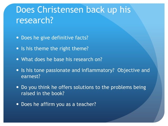 Disrupting class | PPT