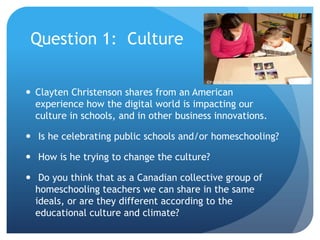 Disrupting class | PPT