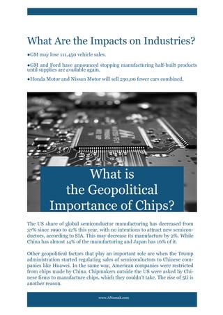 Disruption In Semiconductor Supply Chain | PDF | Business | Business and Finance