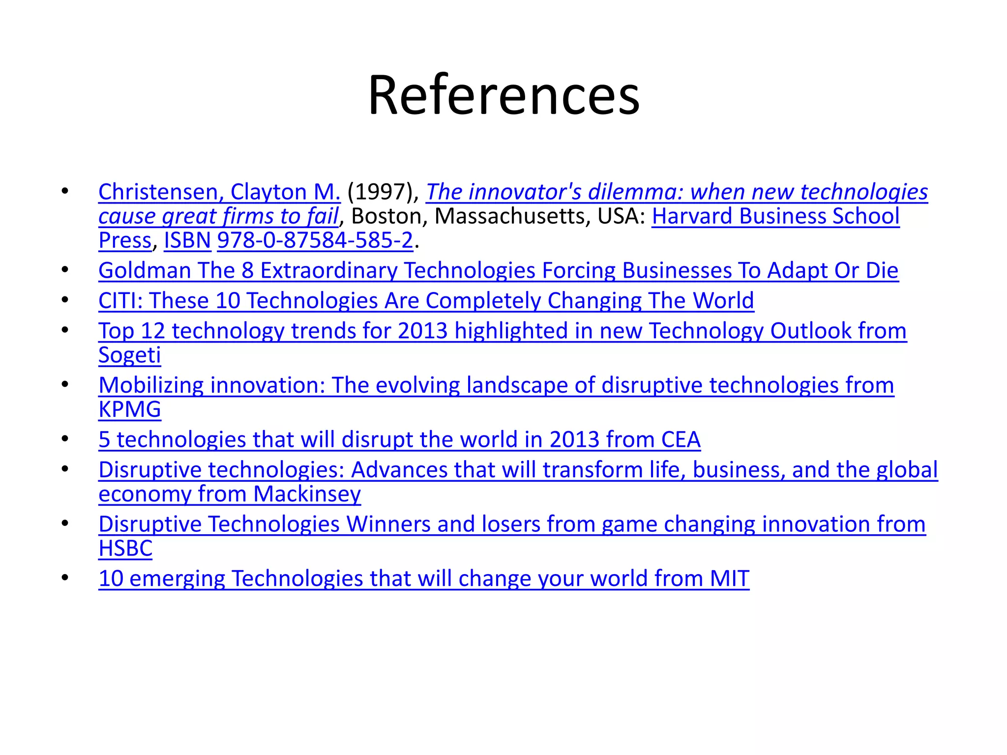 Disruption trends | PPTX