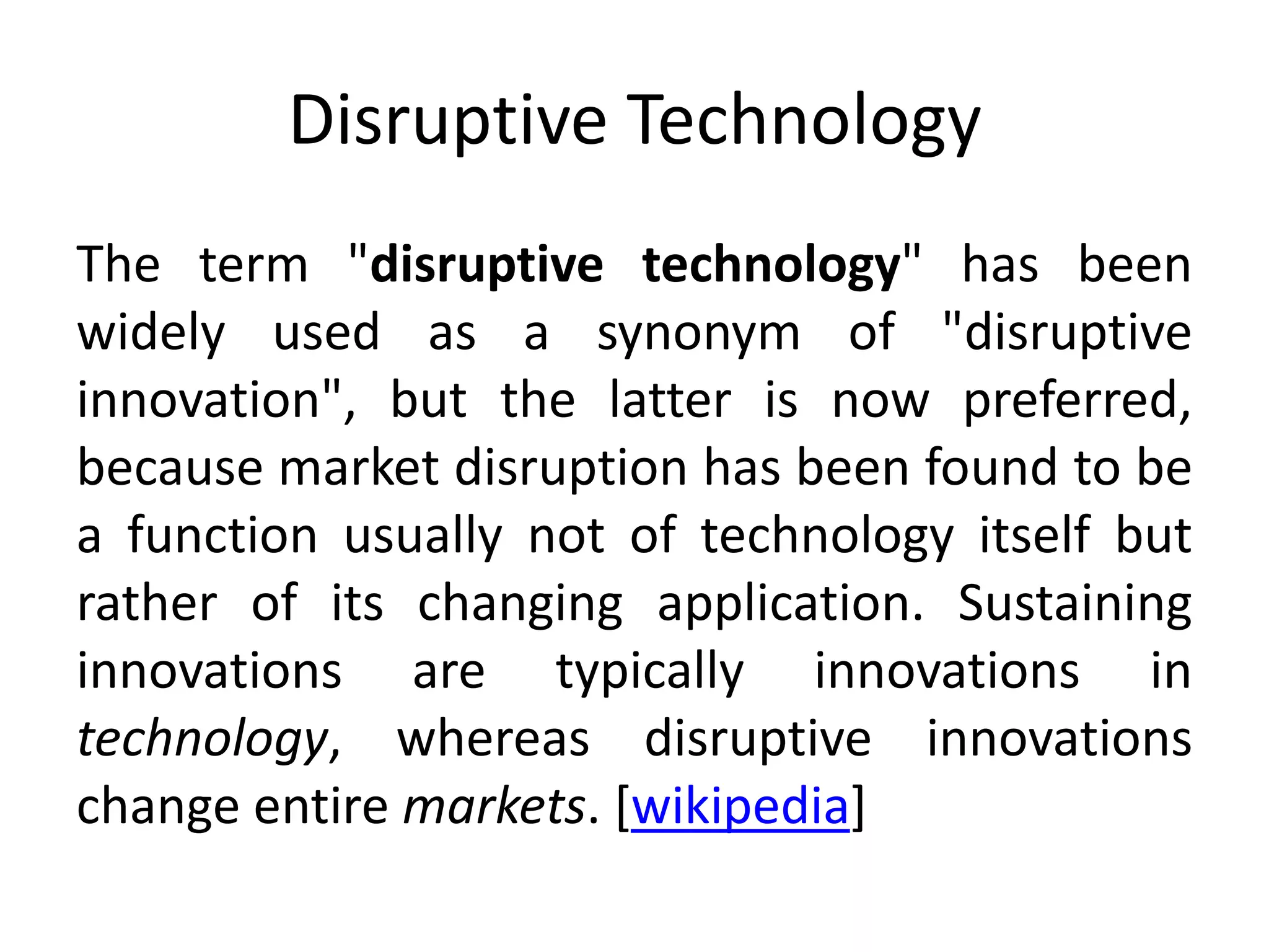 Disruption trends | PPTX
