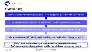 Dean Bubley presentation on enterprise & neutral host models for mobile ...