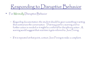 Disruptive behavior | PPT