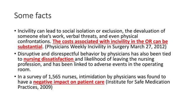 Disruptive behavior its impact on staff & patient safety | PPTX ...