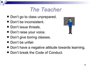 Disruptive Behavior In Classroom