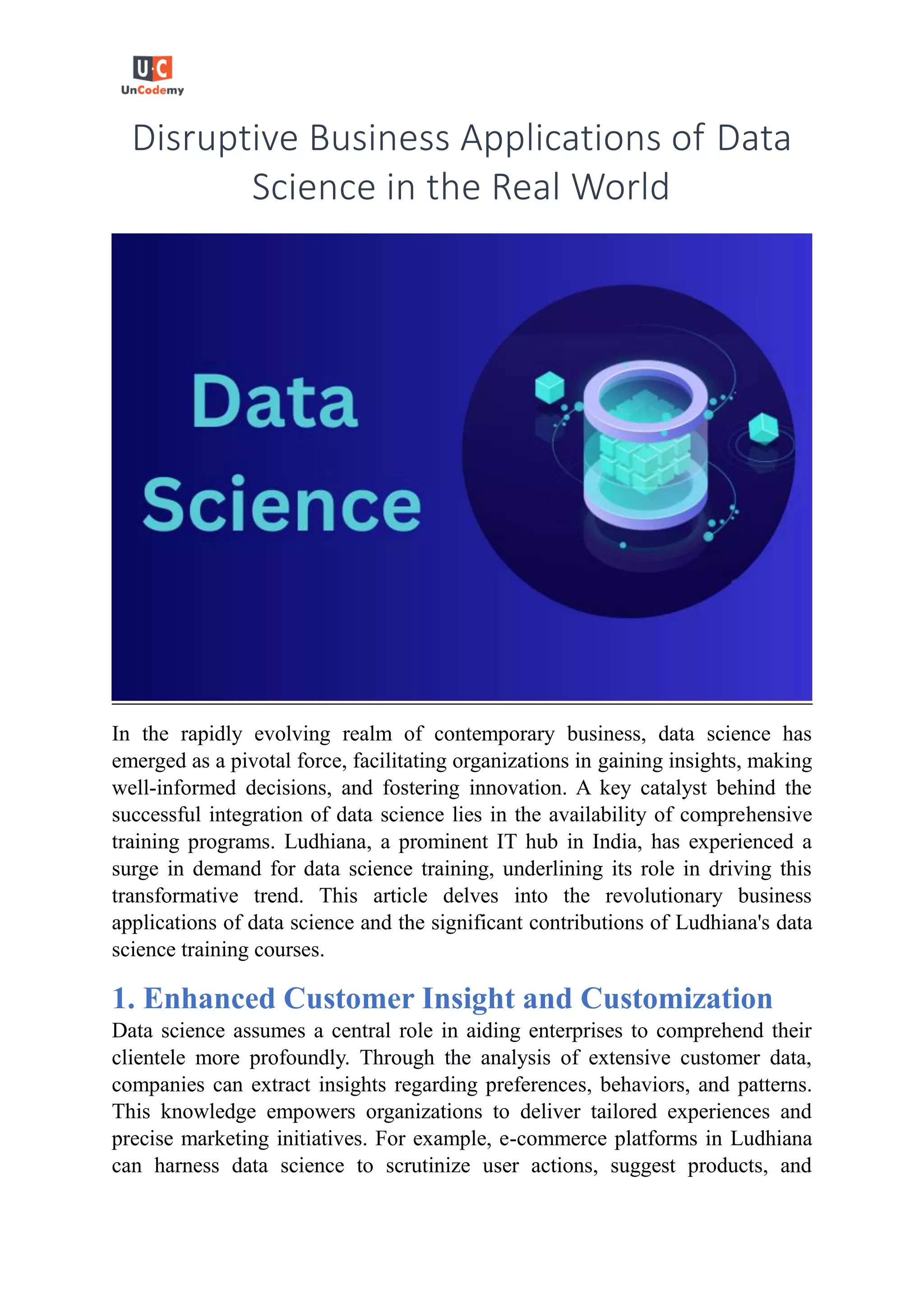 Disruptive Business Applications of Data Science in the Real World.pdf