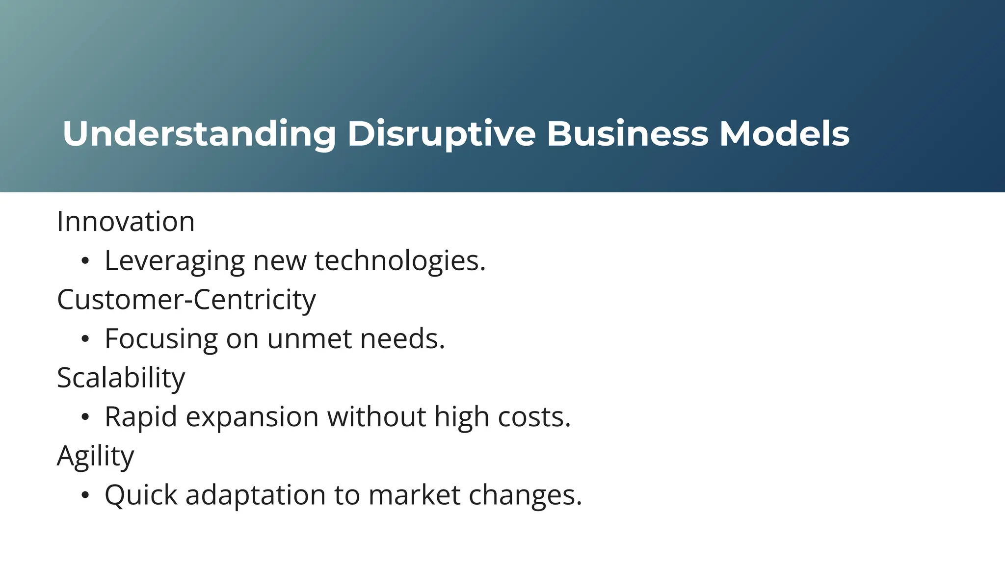 Disruptive Business Models Rethinking Revenue Streams in the Digital ...