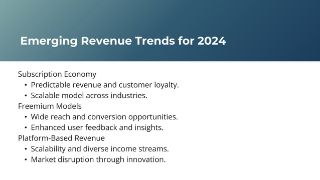 Disruptive Business Models Rethinking Revenue Streams in the Digital ...