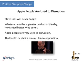 Why You Want Change To Be Disruptive | PPT