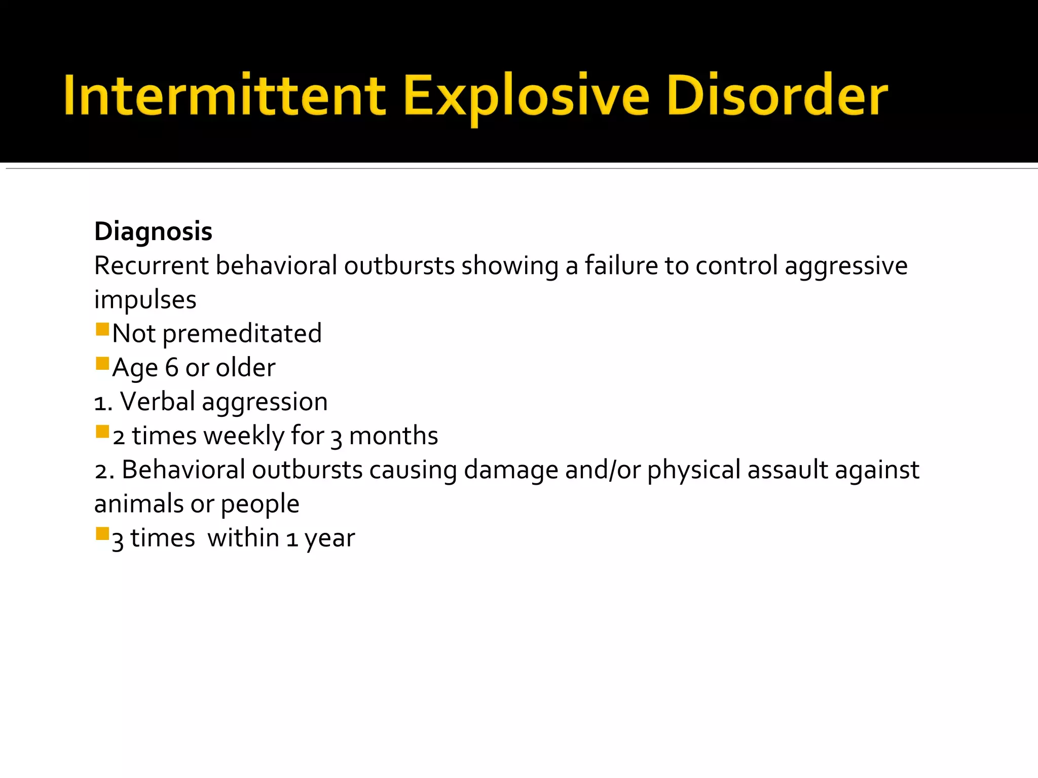 Disruptive, Impulse Control & Conduct Disorders for NCMHCE Study | PPT