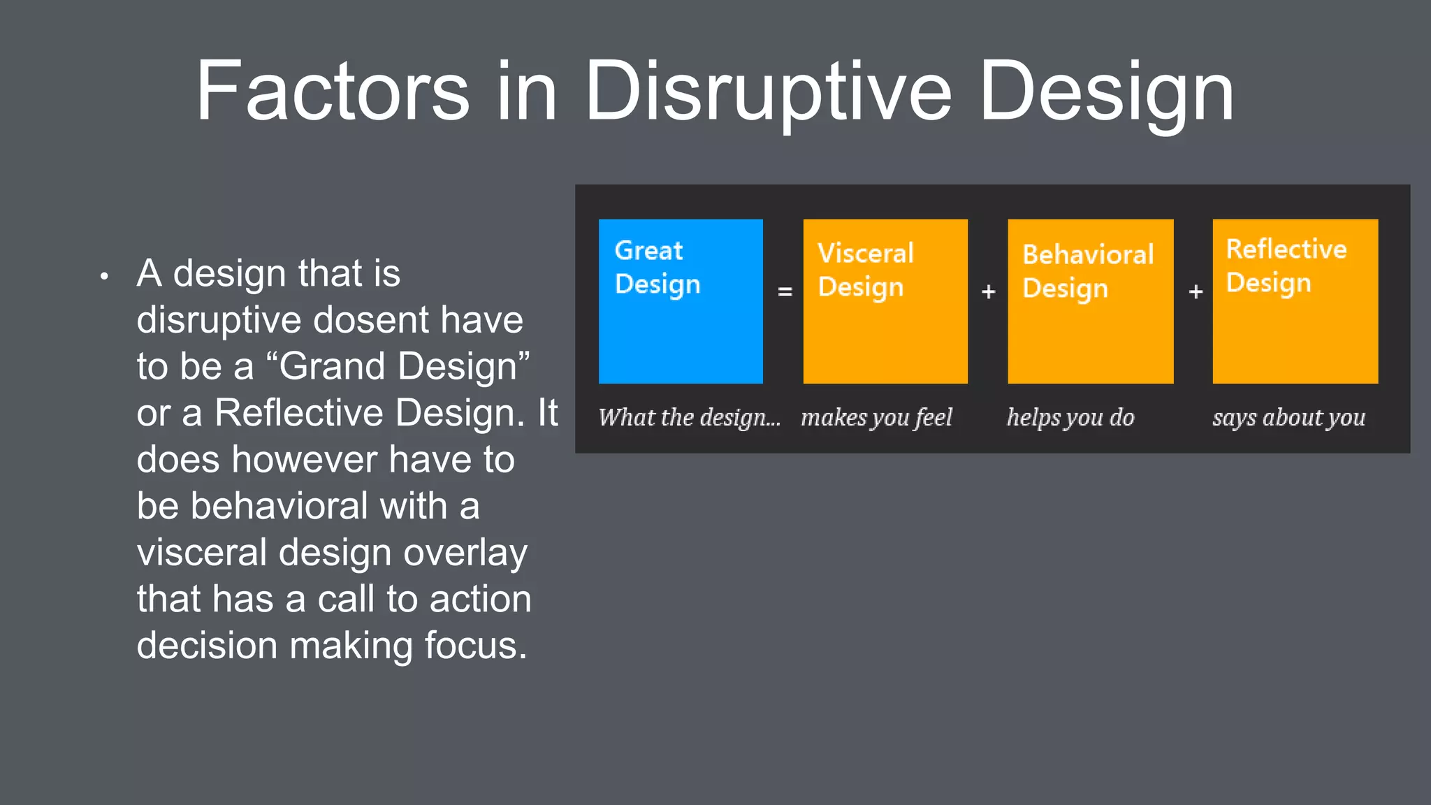 Disruptive information design | PPTX