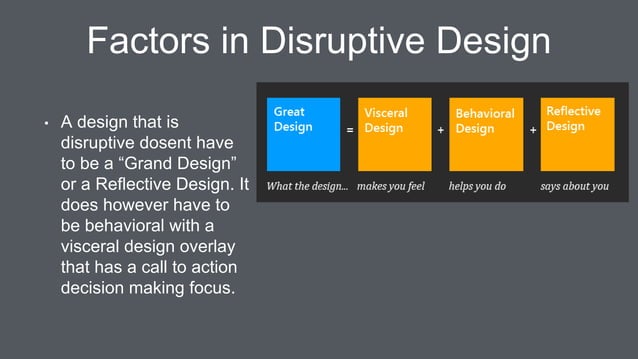 Disruptive information design | PPTX
