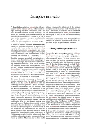 Disruptive innovation | PDF