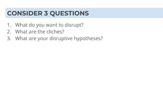 Disruptive Innovation - What Disrupt Really Means | PDF