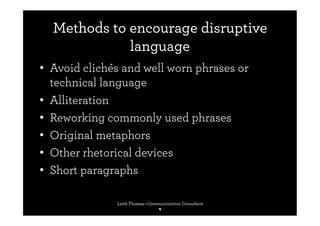 Disruptive language | PPT