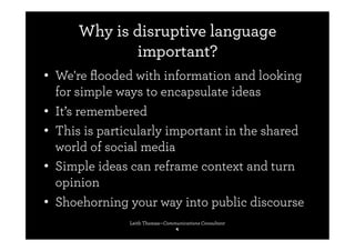 Disruptive language | PPT