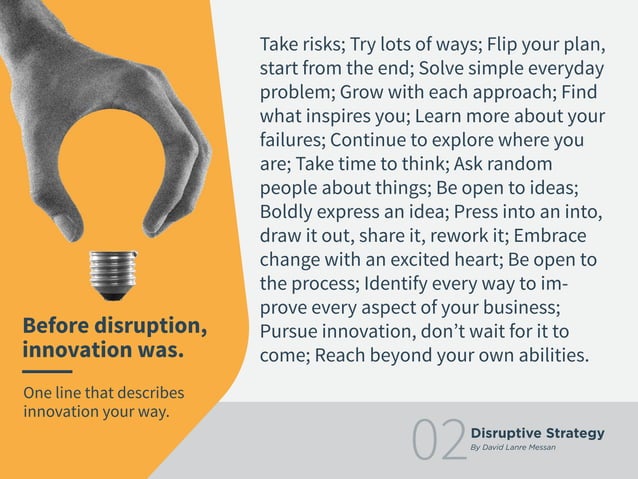 Disruptive Strategy Presentation | PPT