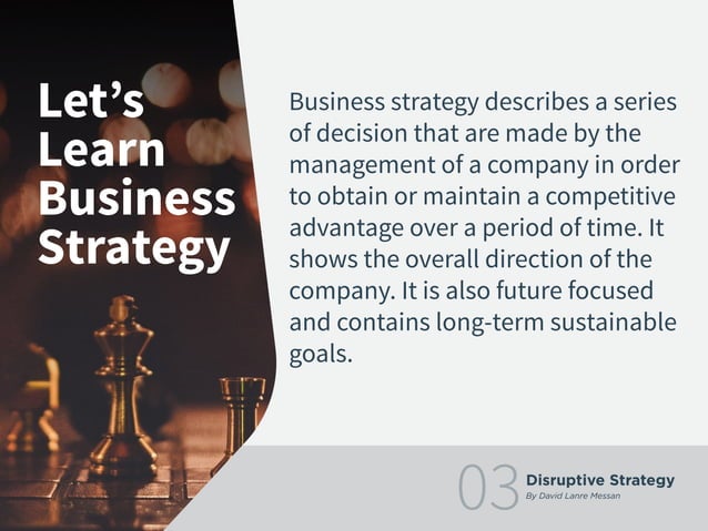 Disruptive Strategy Presentation | PPT