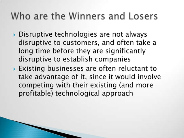 Disruptive Technology | PPT
