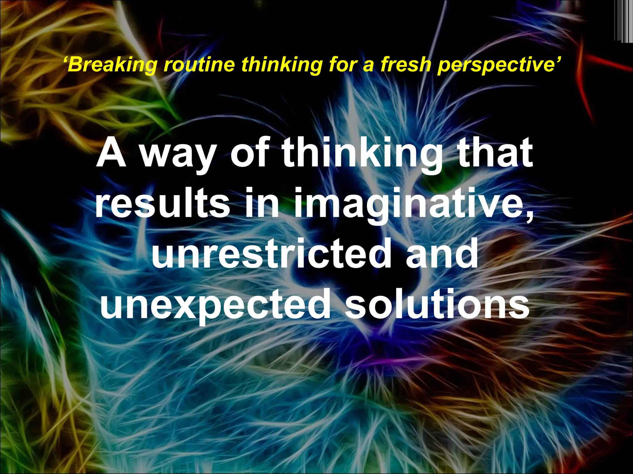 Disruptive thinking | PPT