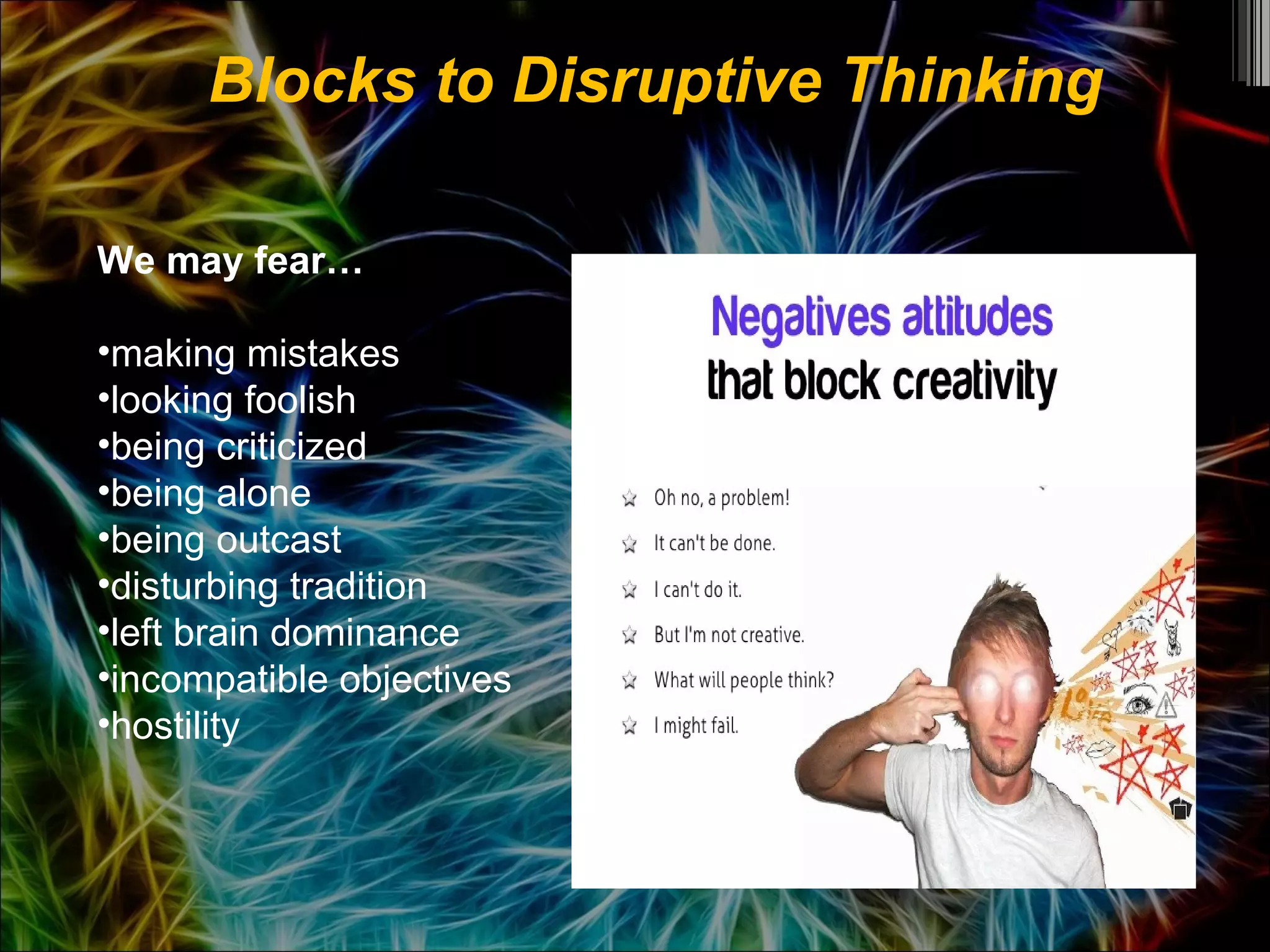 Disruptive thinking | PPT