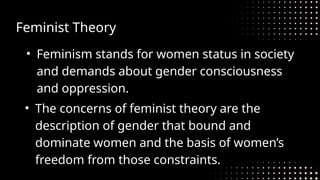DISCIPLINES AND IDEAS IN SOCIAL SCIENCES CHAPTER 3 FEMINIST THEORY | PPTX