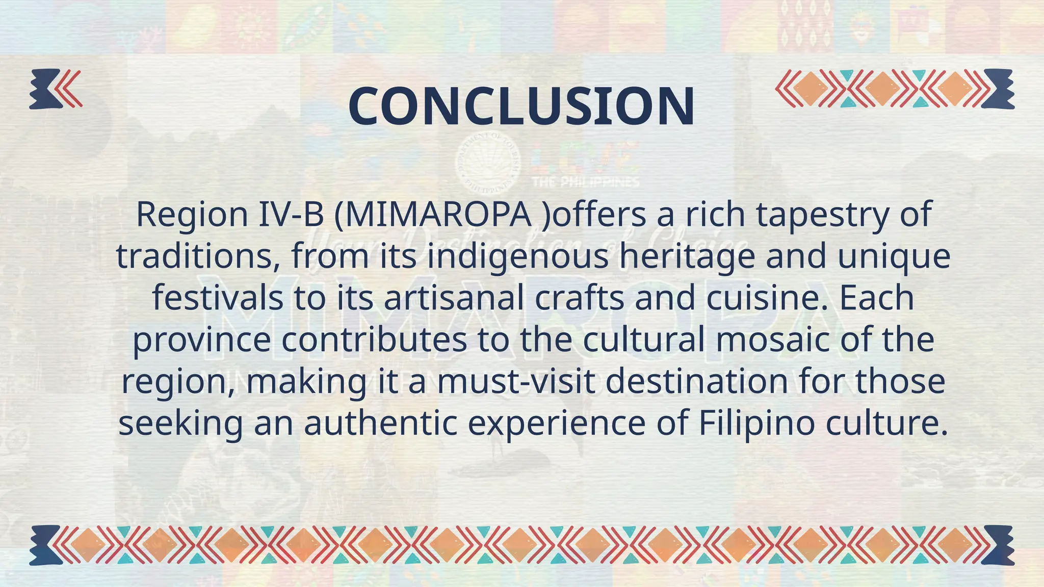 THE CULTURE OF REGION IV-B Also known as MIMAROPA) | PPTX
