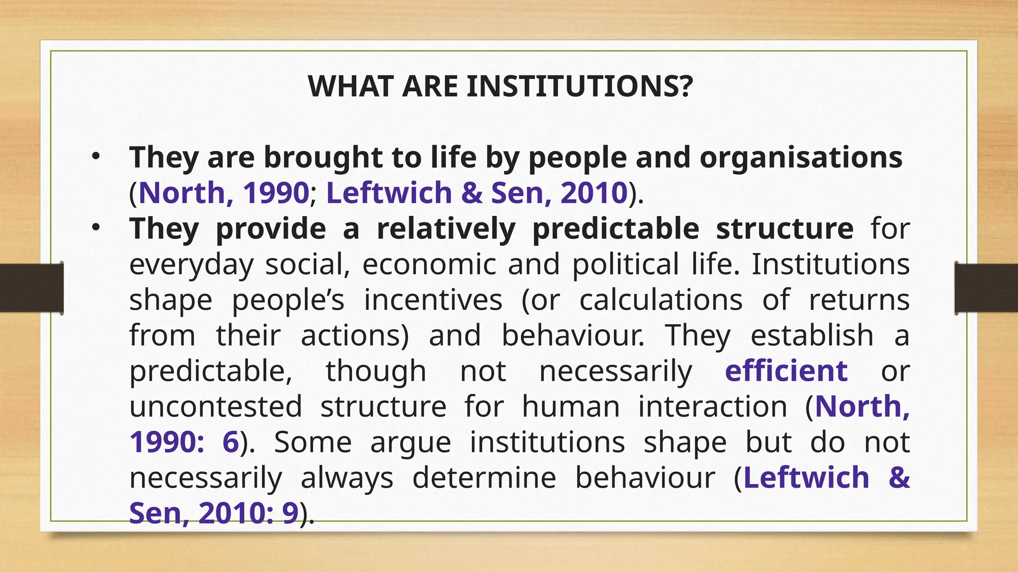 Disciplines and Ideas in Social Science - Institutionalism.pptx