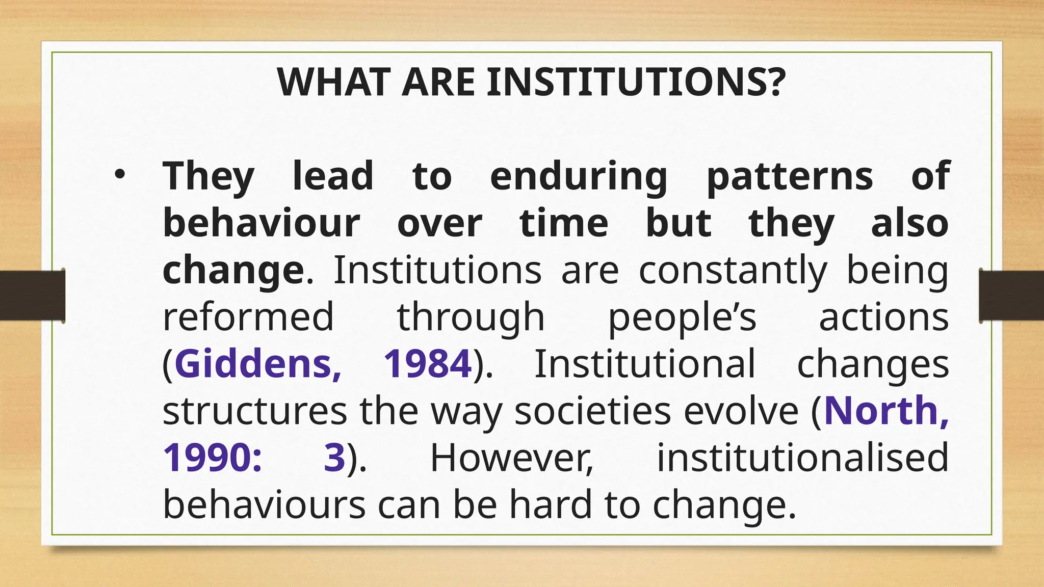 Disciplines and Ideas in Social Science - Institutionalism.pptx