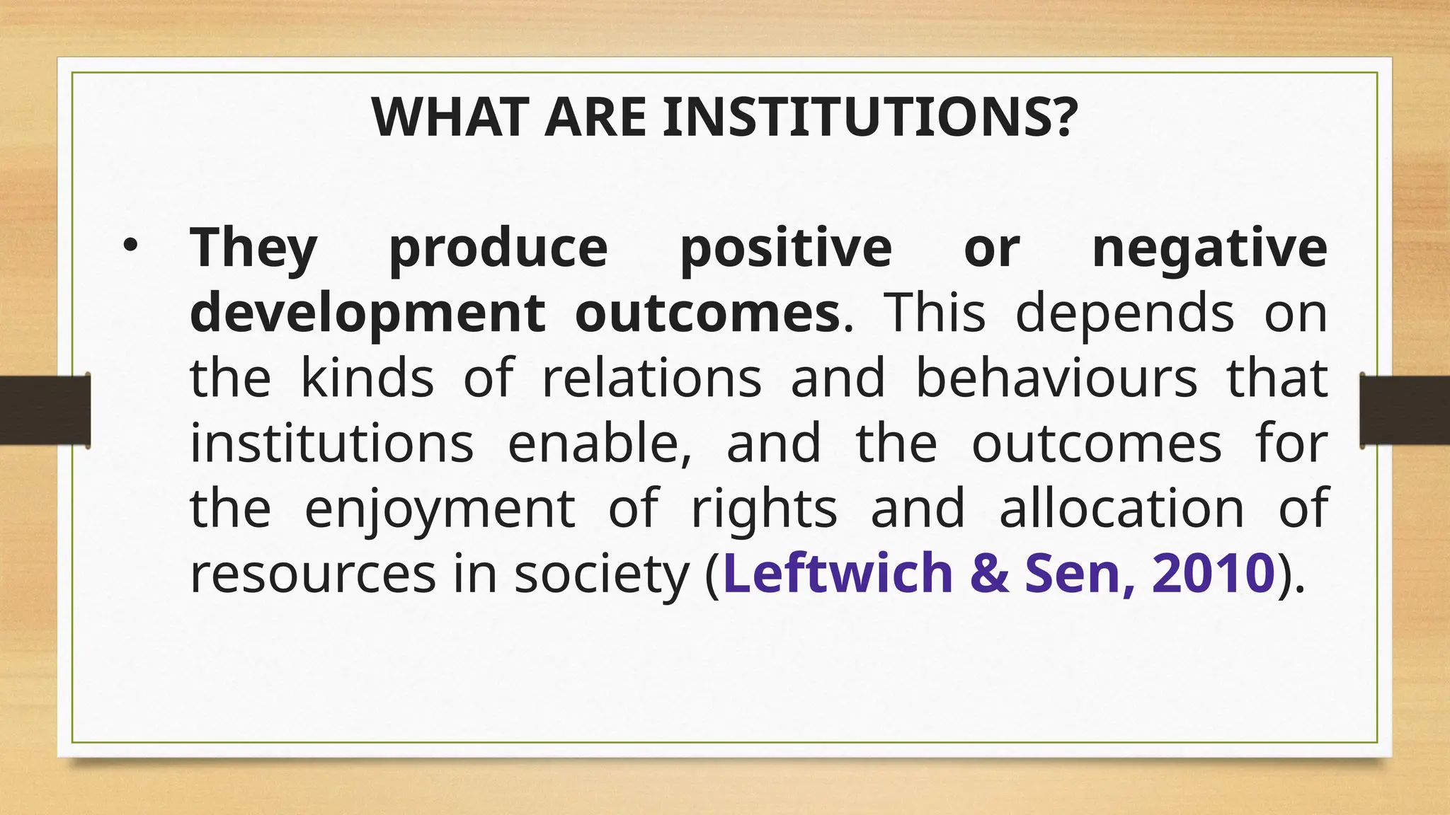 Disciplines and Ideas in Social Science - Institutionalism.pptx